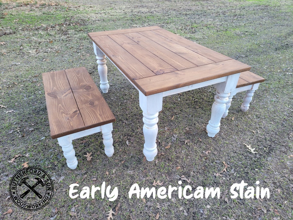 Farmhouse Dining Table Set - Etsy