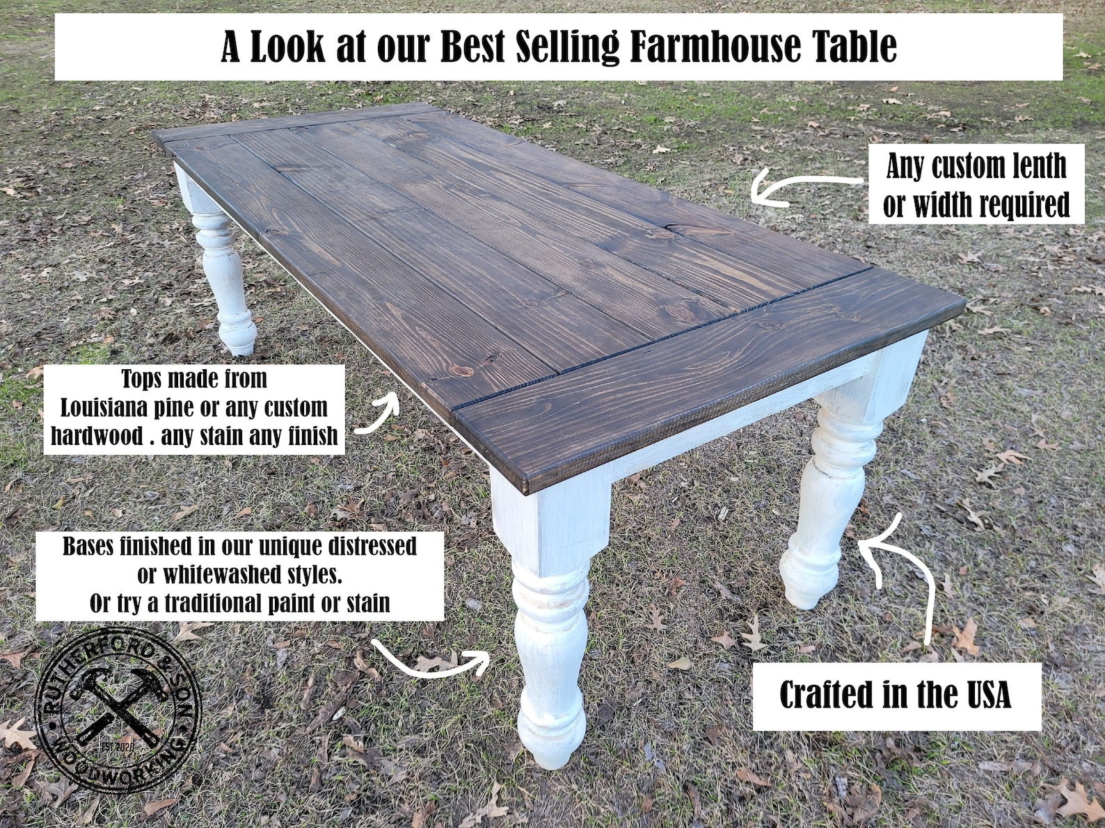 Farmhouse Dining Table Set - Etsy