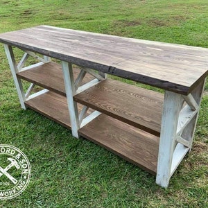 Custom Farmhouse Tv Console - Etsy