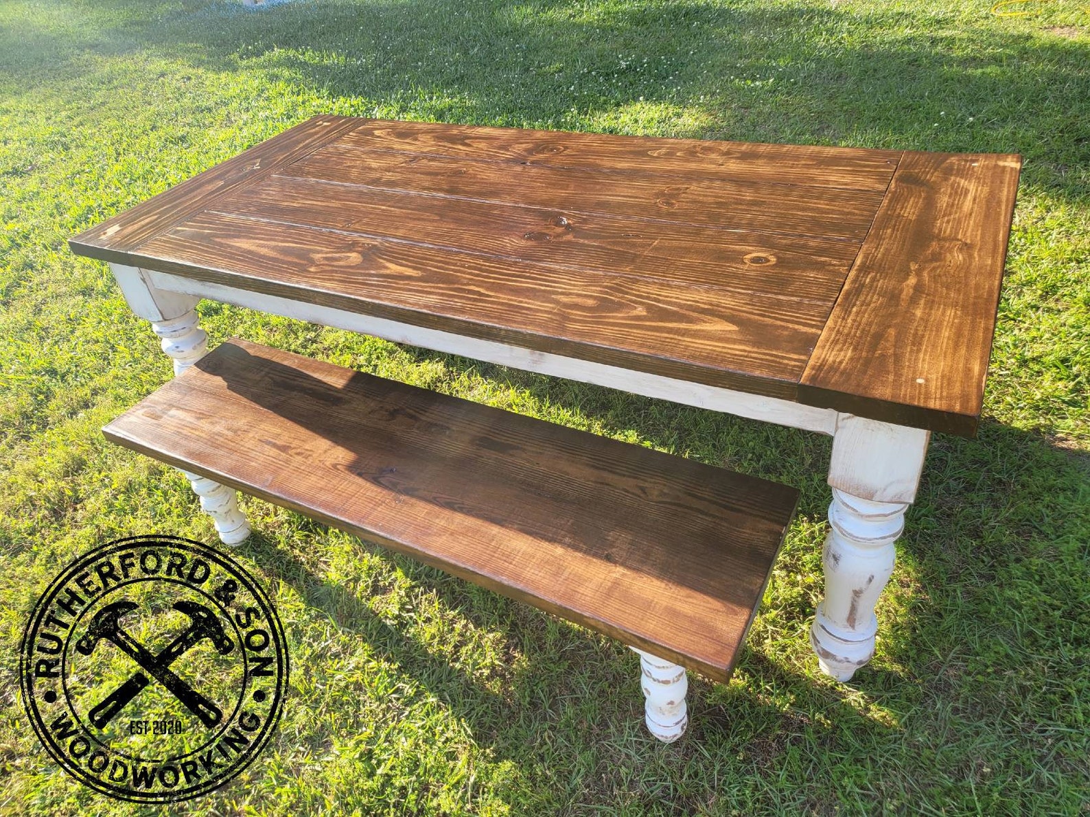 Farmhouse Dining Table Set - Etsy