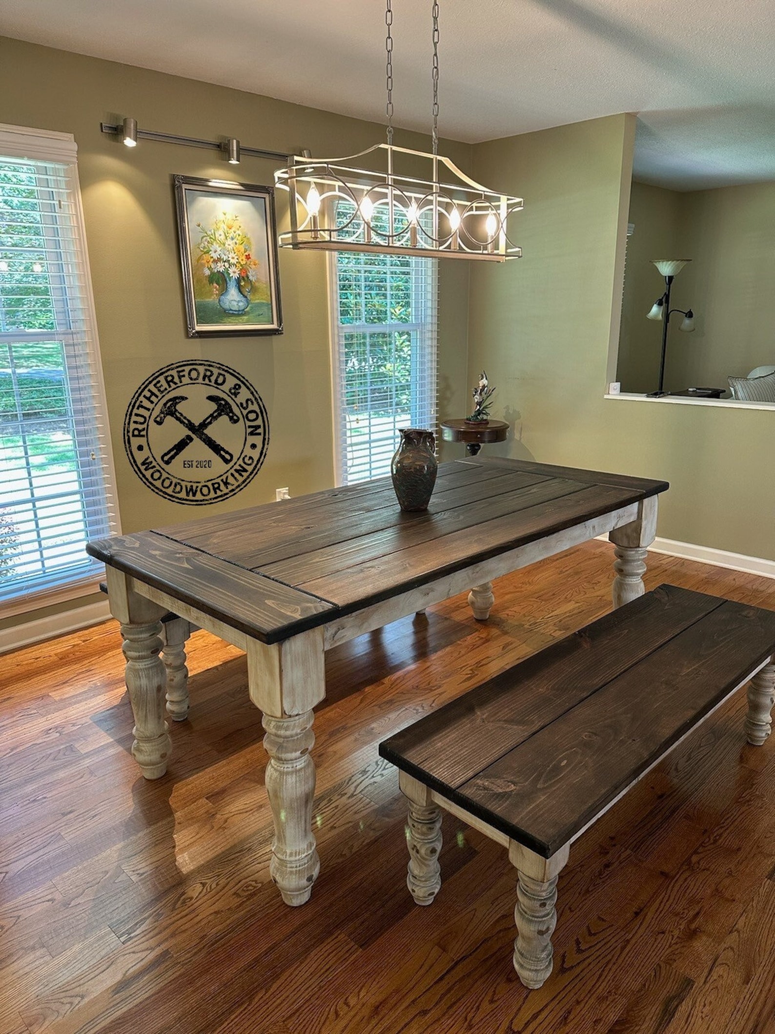 Farmhouse Dining Table Set - Etsy