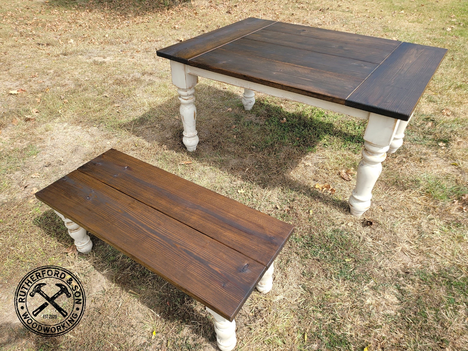 Farmhouse Dining Table Set - Etsy