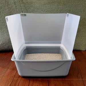 Cat Litter Box Shields (3-pack) Helps Prevent Litter Scatter ...