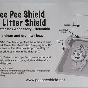 Pee Pee Shield Litter Shield Litter Box Litter Guard Cats - Etsy UK