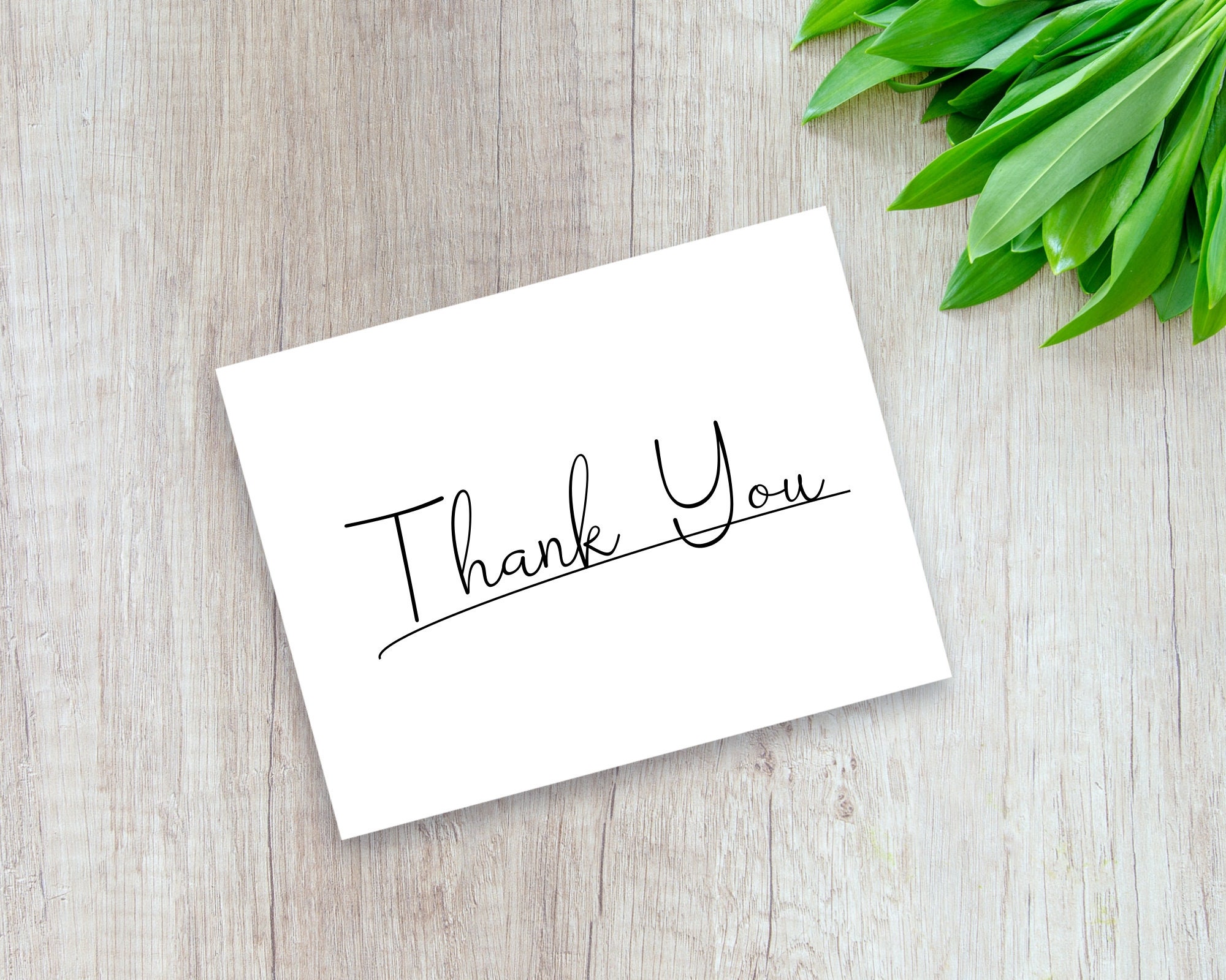 Printable Thank You Card Print Cut & Fold Card Instant - Etsy