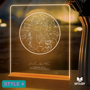 Custom Star Map by Date Night Light, Personalised First Date Map Night ...