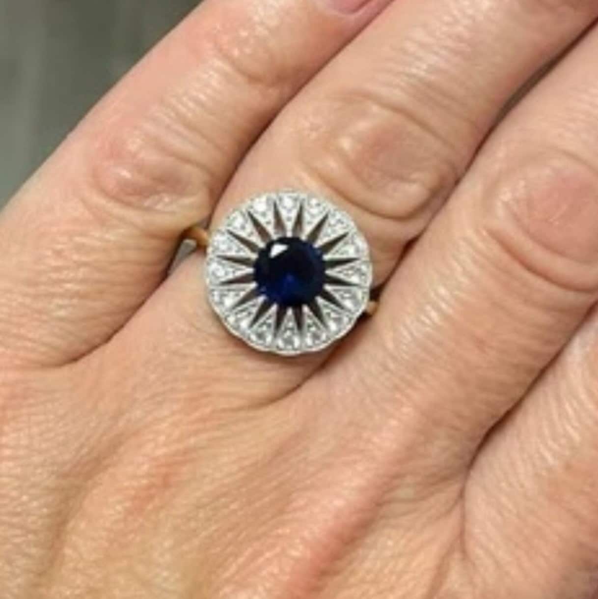 1920s Vintage Titanic Ring, 1.70ct Sapphire Titanic Engagement Ring ...