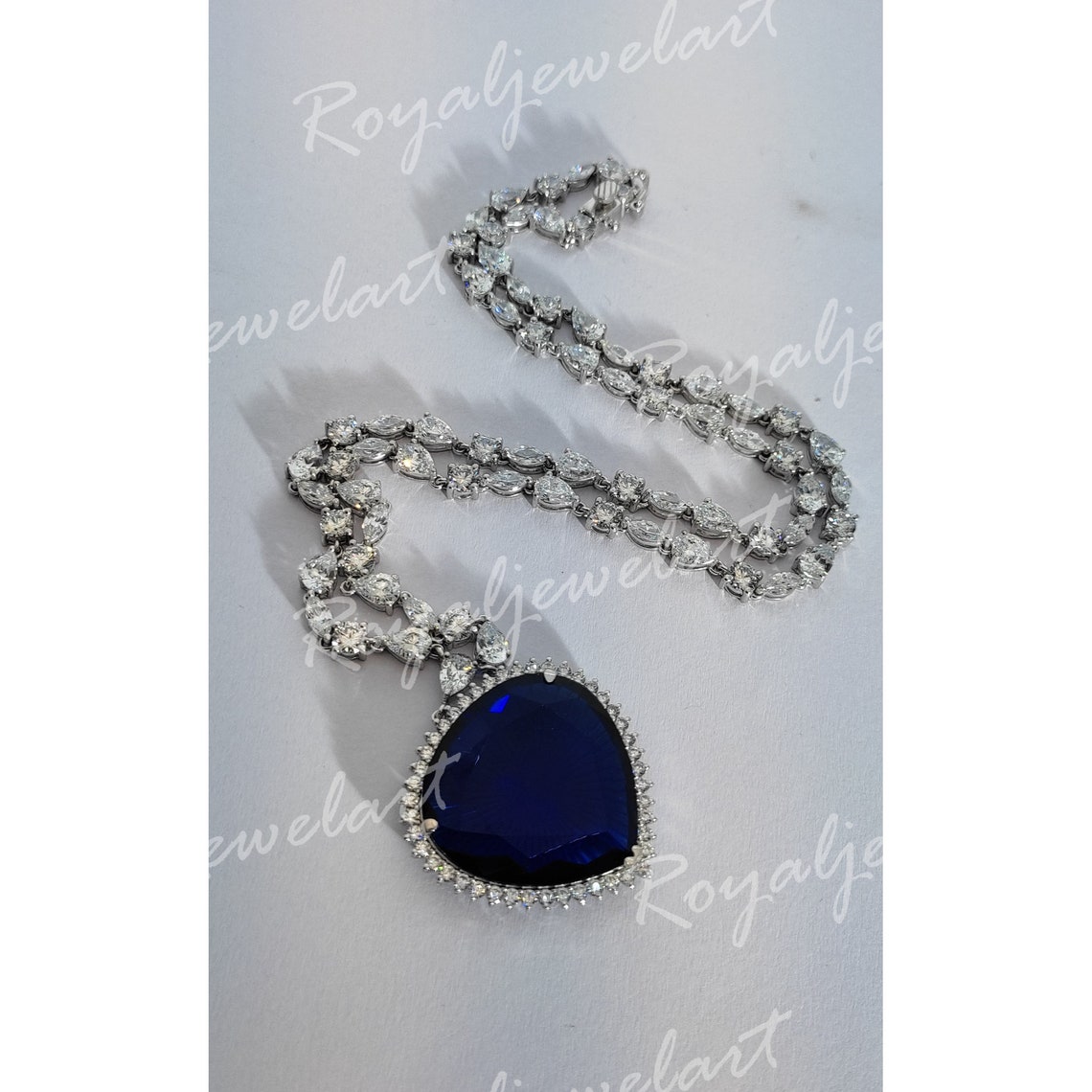 Heart of the Ocean Necklace, Titanic Movie Inspired Necklace, Heart ...