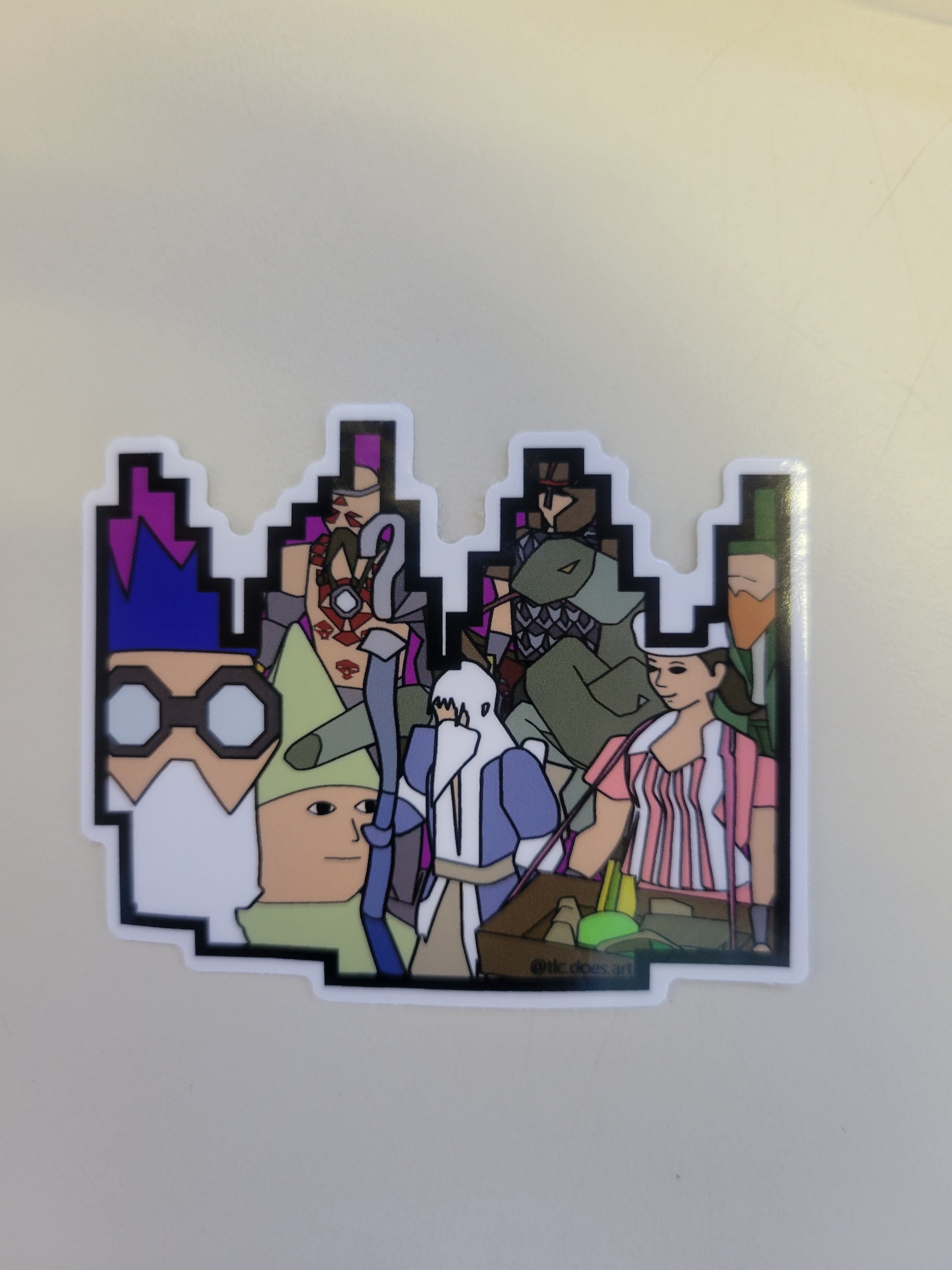 Old School Runescape Iconic Characters Collage Sticker Decal - Etsy