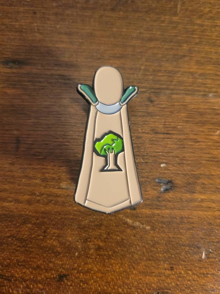 Woodcutting Skill Cape Themed Enamel Festival Pin - Etsy