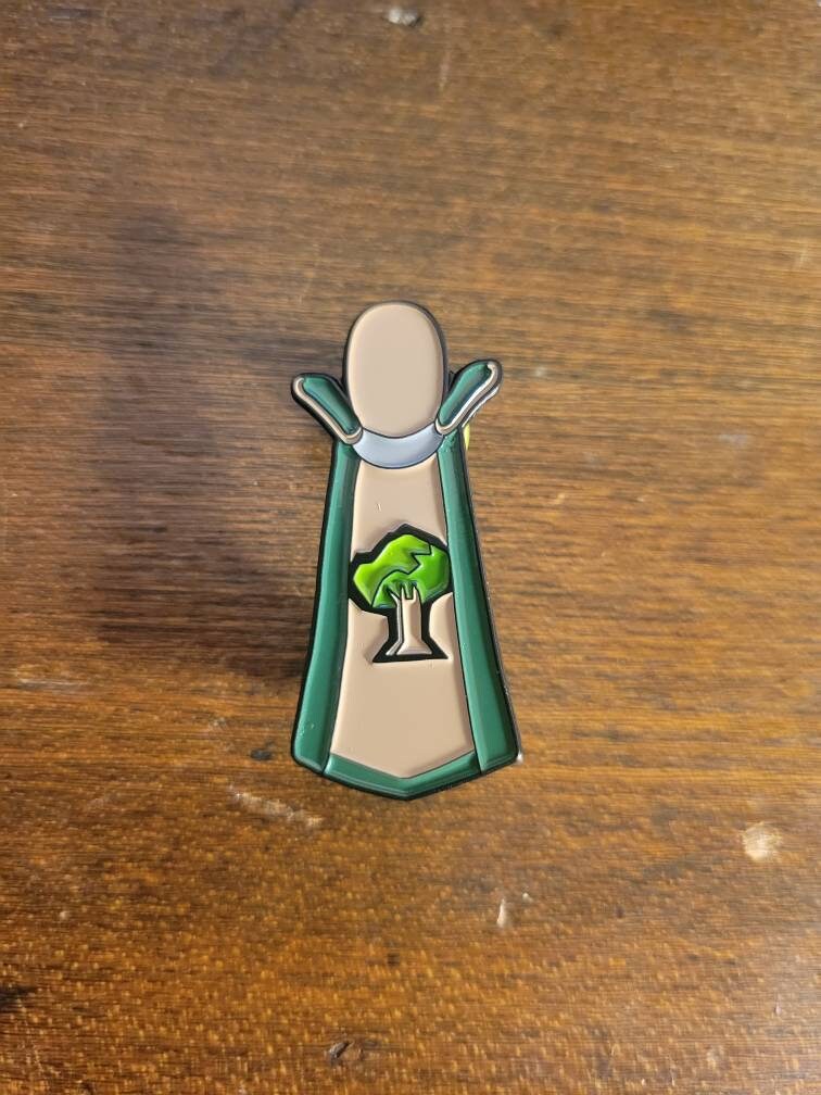 Woodcutting Skill Cape Themed Enamel Festival Pin - Etsy