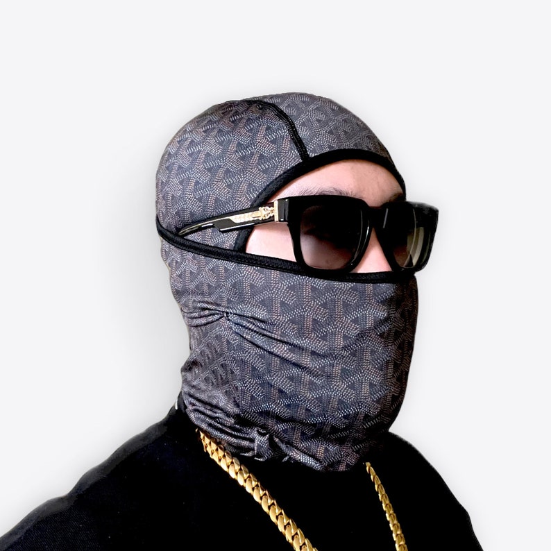 Pooh Shiesty Mask Balaclava Ski Mask Chevron Monogram - Etsy Canada