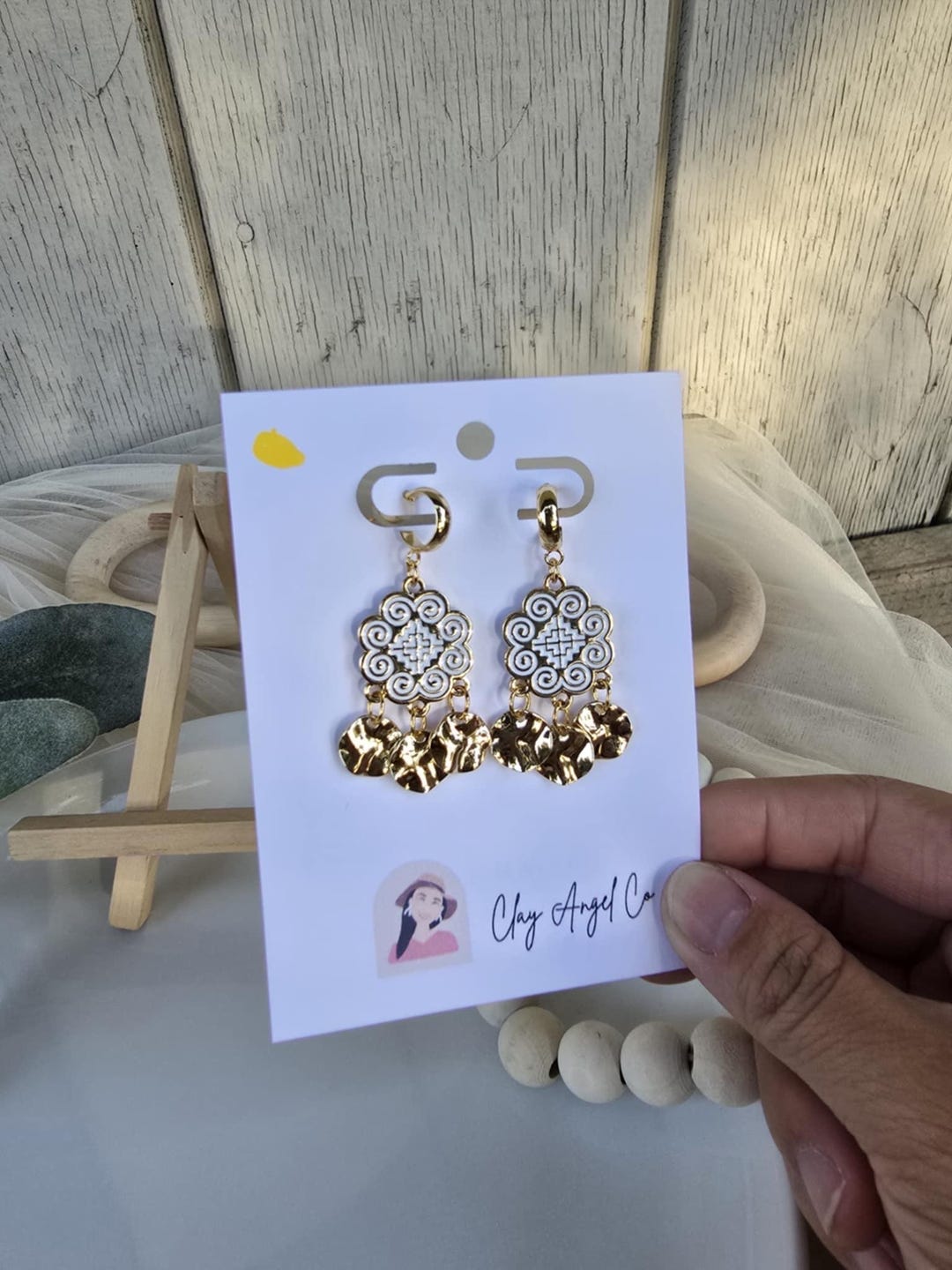 AURORA Hmong-inspired Earrings 18K Gold-plated, Handcrafted Elegance A ...