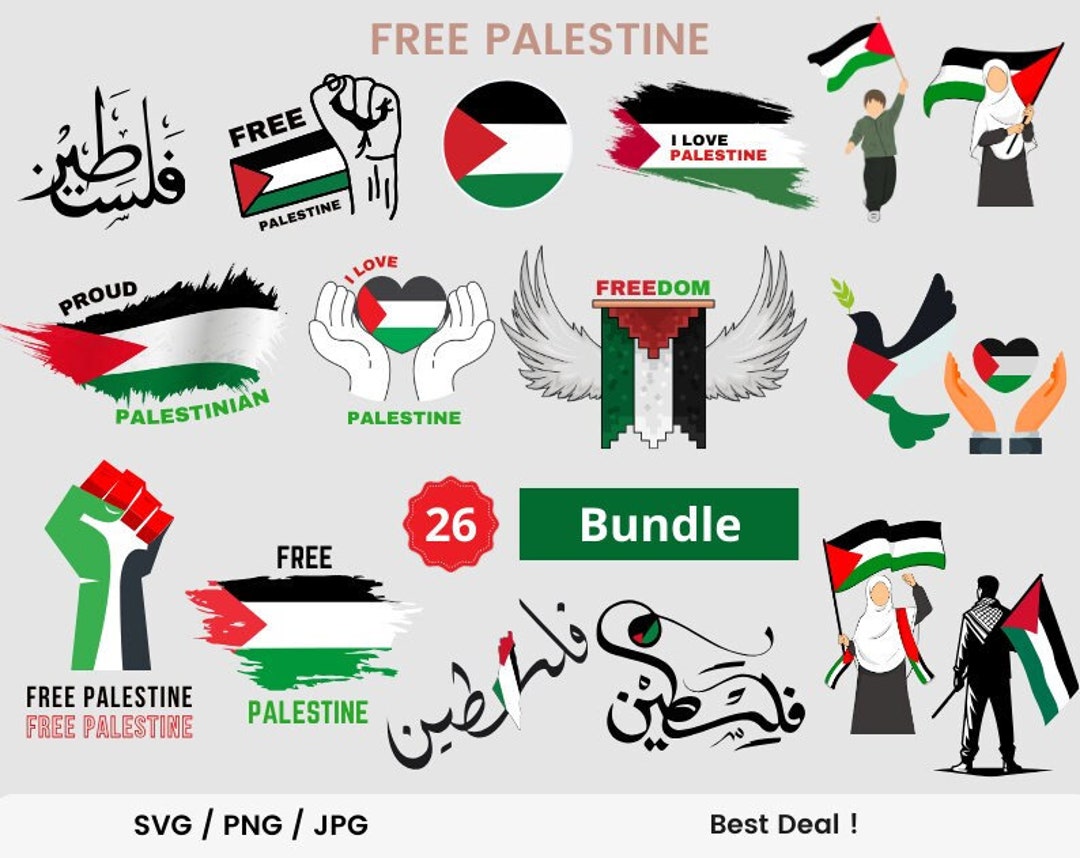 26 Palestine Svg Bundle Palestine Svg File Free Palestinian - Etsy