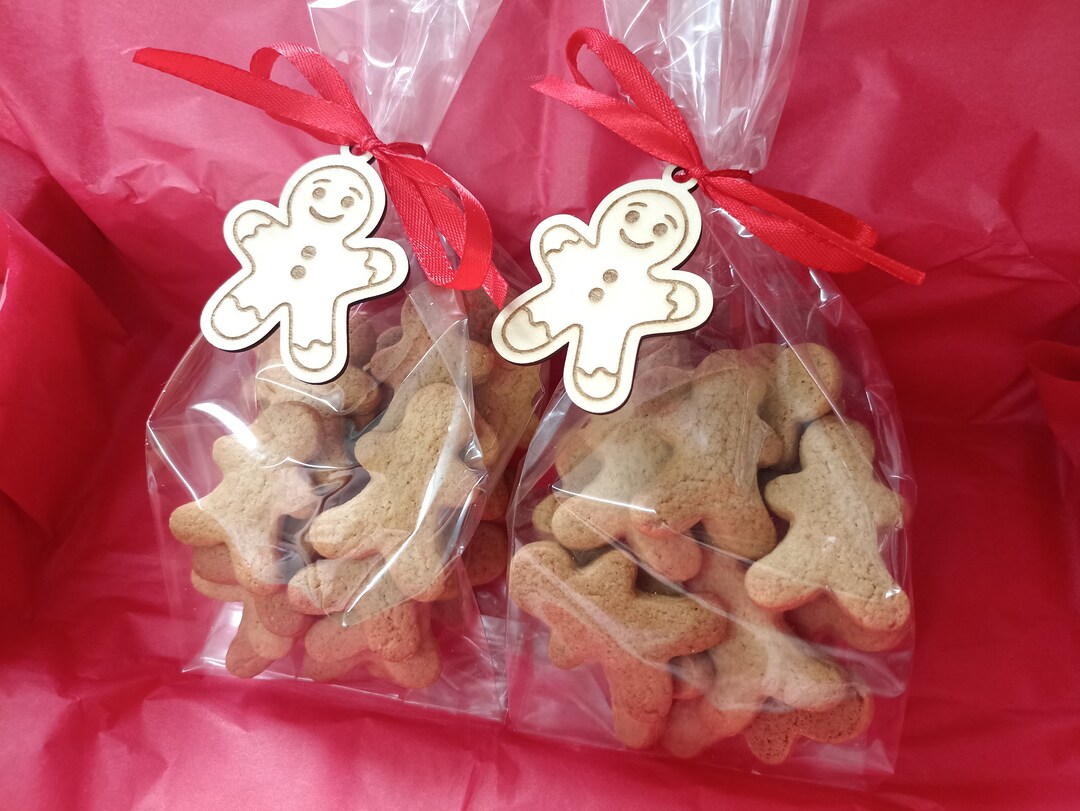 Pack of Mini Gingerbread Men Merry Christmas Individually Wrapped Iced ...