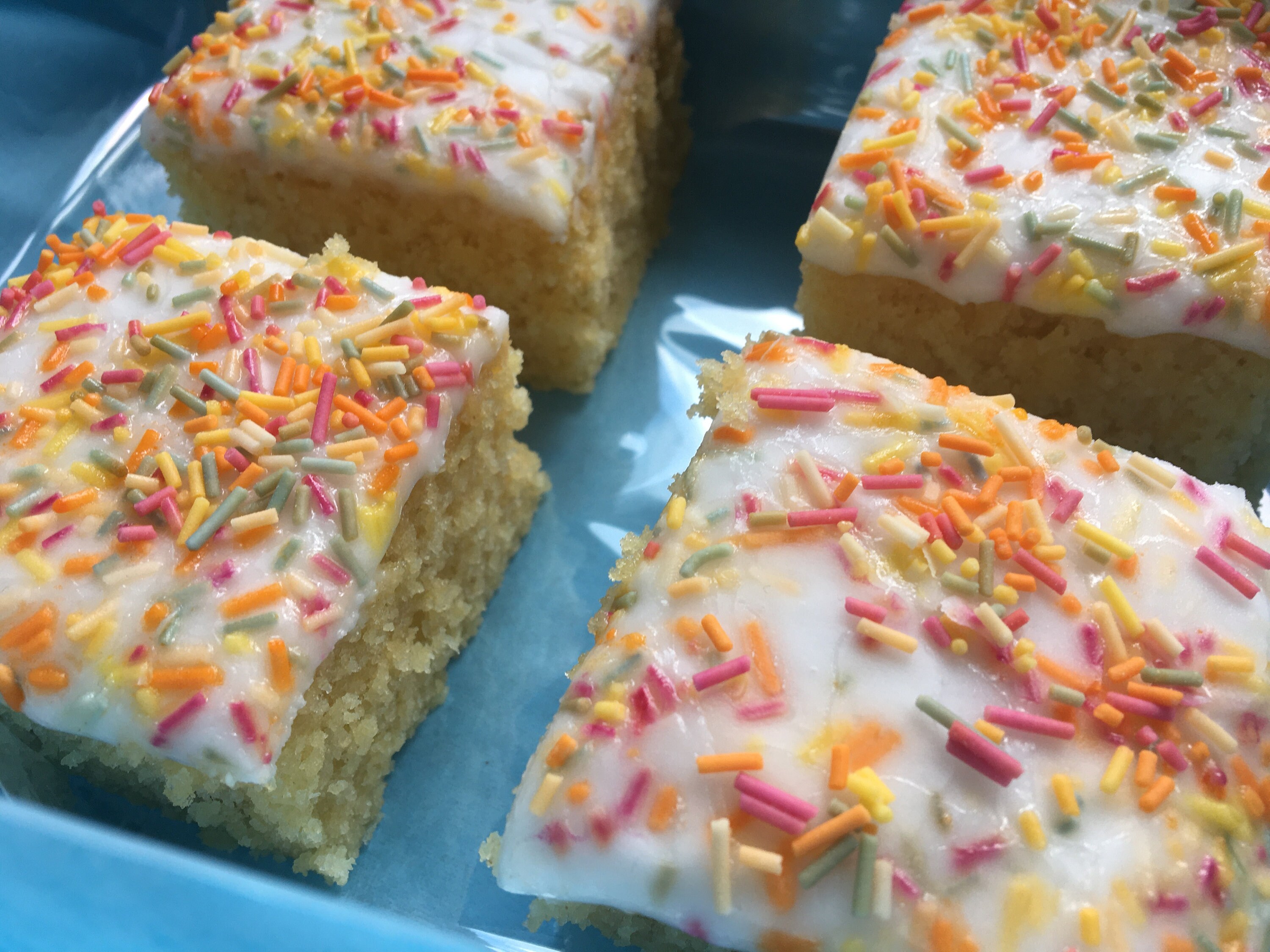 Old School Days Sprinkle Sponge Cake Birthday Party Wrapped | Etsy