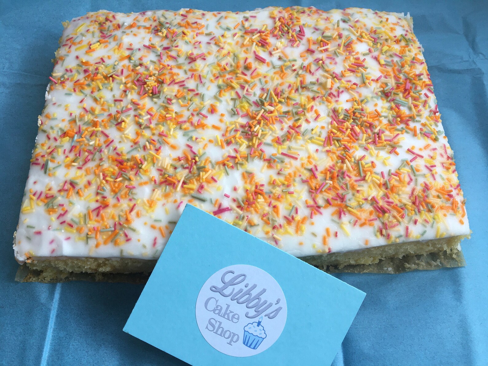 Old School Days Sprinkle Sponge Cake Birthday Party Wrapped | Etsy