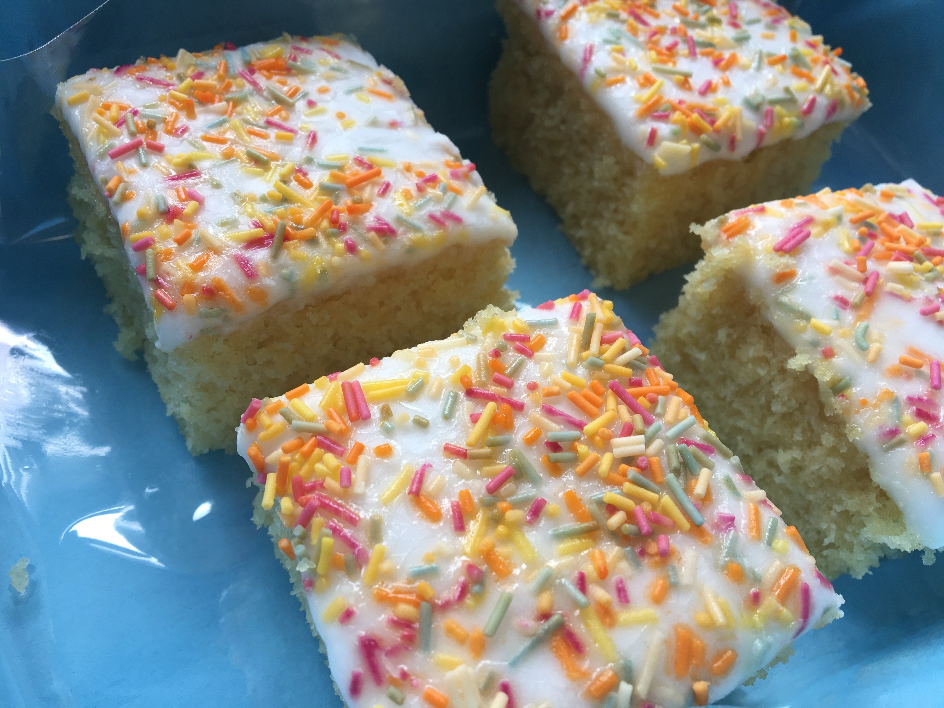 Old School Days Sprinkle Sponge Cake Birthday Party Wrapped | Etsy