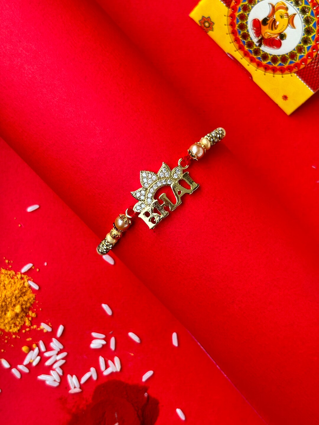 Bhai Rakhi for Raksha Bandhan Pack of 2 Handmade Rakhis Brothers Sister ...