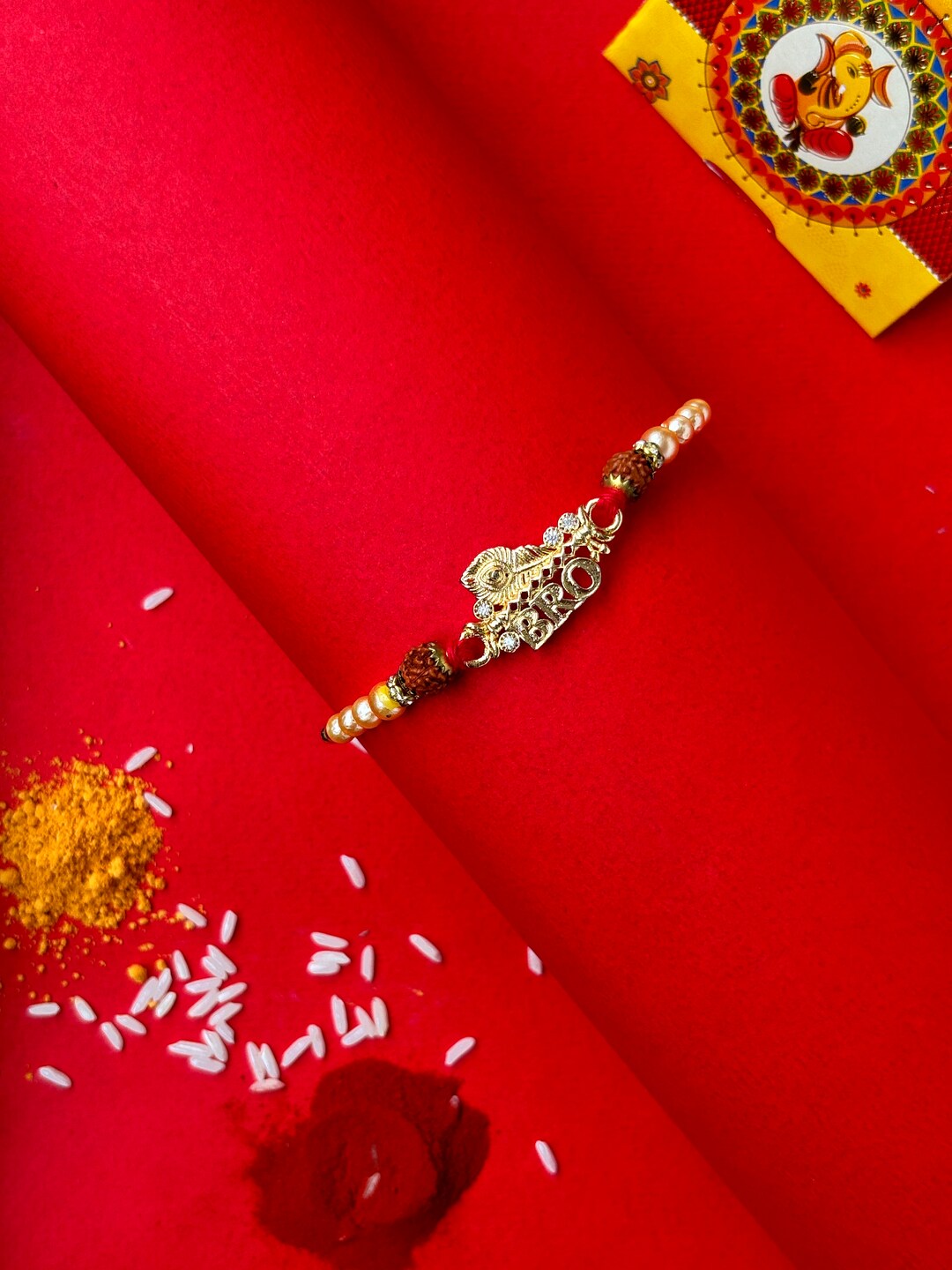 Bro Rakhi for Raksha Bandhan Pack of 2 Handmade Rakhis brothers Sister ...