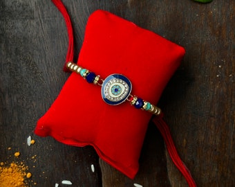 Bhai Rakhi for Raksha Bandhan Pack of 2 Handmade Rakhis Brothers Sister ...
