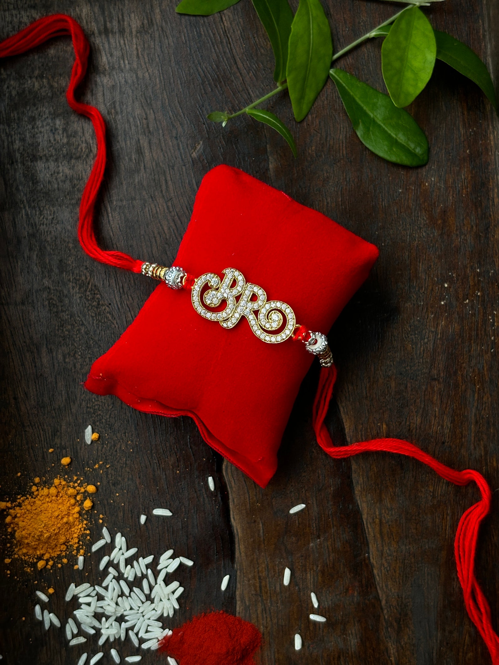 BRO Rakhi for Raksha Bandhan Pack of 2 Handmade Rakhis Brothers Sister ...