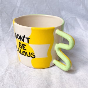 Icon Handmade and Hand Painted Ceramic Mug, Cute Modern Coffee Mug ...