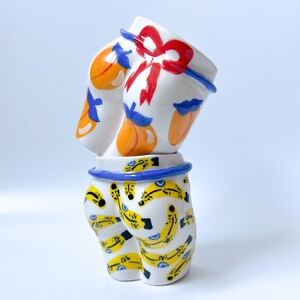 Shake It Banana Handmade and Hand Painted Ceramic Mug, Aesthetic Coffee ...