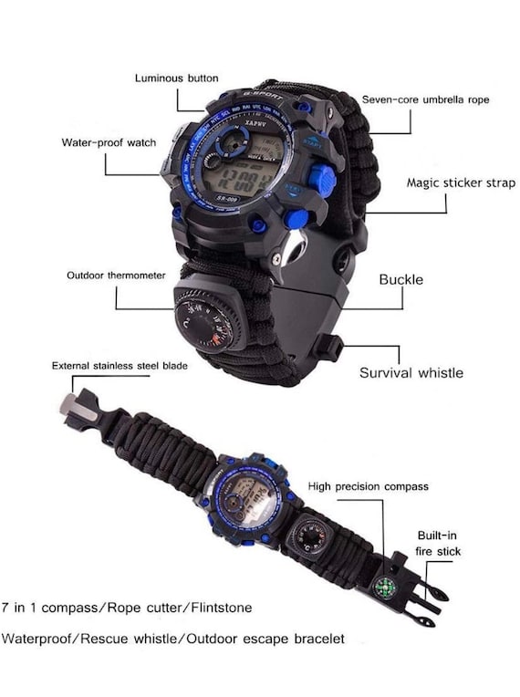 Tactical Watch With Compass