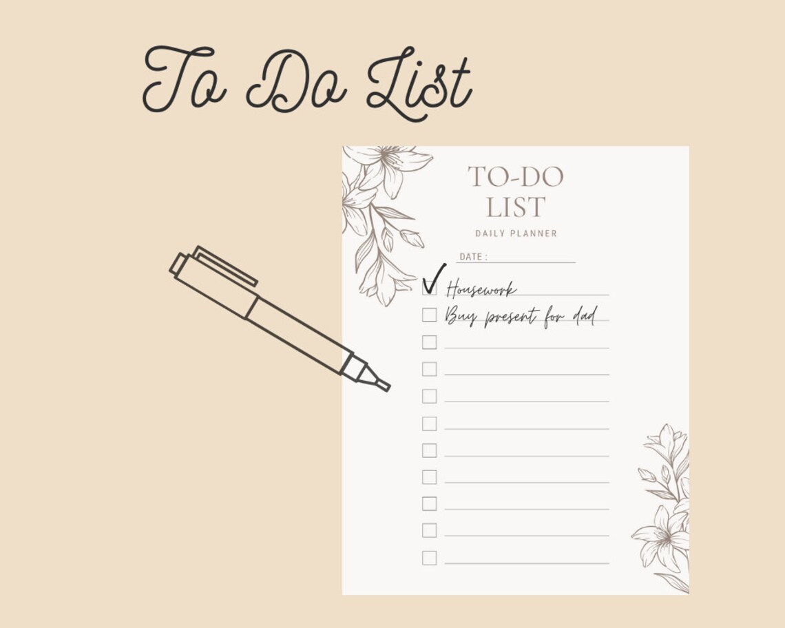 MINIMALISTIC DESIGN: to Do List Printable Template, Task and ...