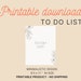 MINIMALISTIC DESIGN: to Do List Printable Template, Task and ...