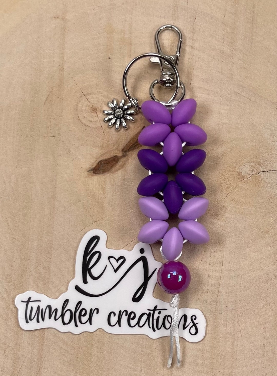Silicone Beaded Keychain - Etsy