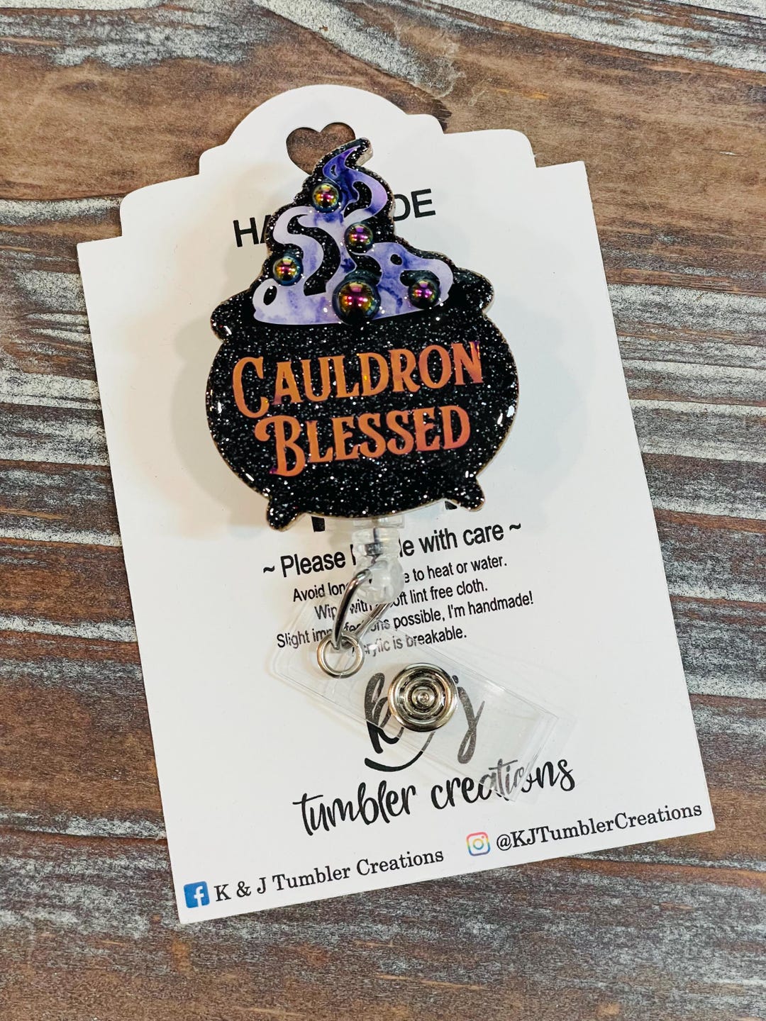 Cauldron Badge Reel / Cauldron Boil Me Badge Reel / Bookish Badge Reel ...