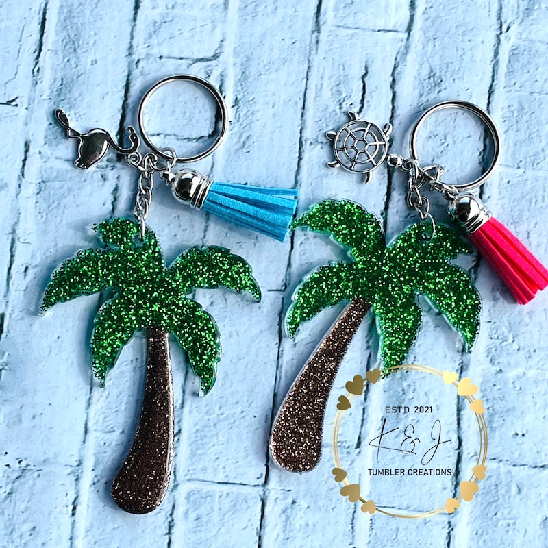 Tree Keychain - Etsy