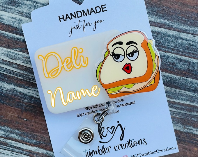 Deli Themed Badge Reel, Grocery Badge Reel, Food Badge Reel - Etsy