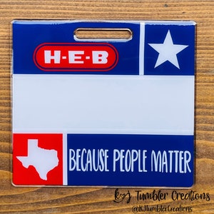 H-E-B Name Badge / Badge Buddy - Etsy