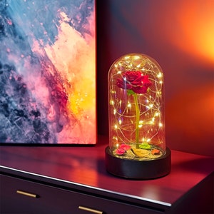 Flower Love Lamp - Beauty and the Beast Rose - Mothers Day - Gift for ...