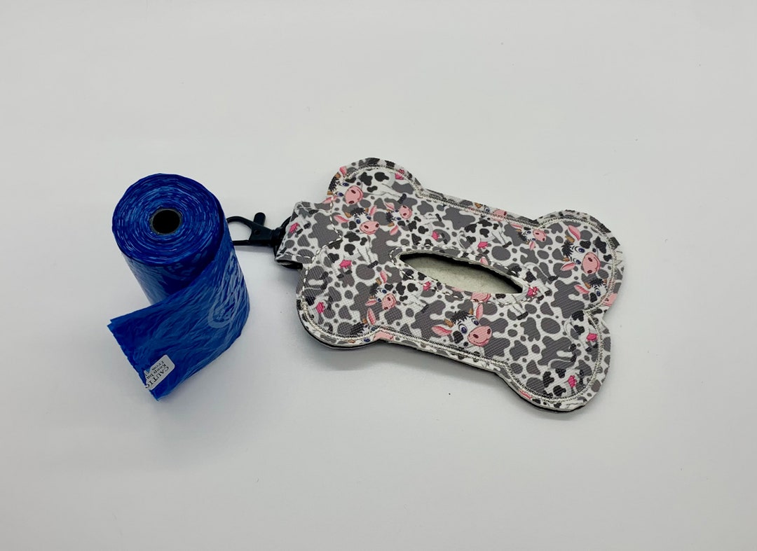 Cow Poop Bag Holder, Cow Print Dog Waste Bag Dispenser, Cow Faux ...