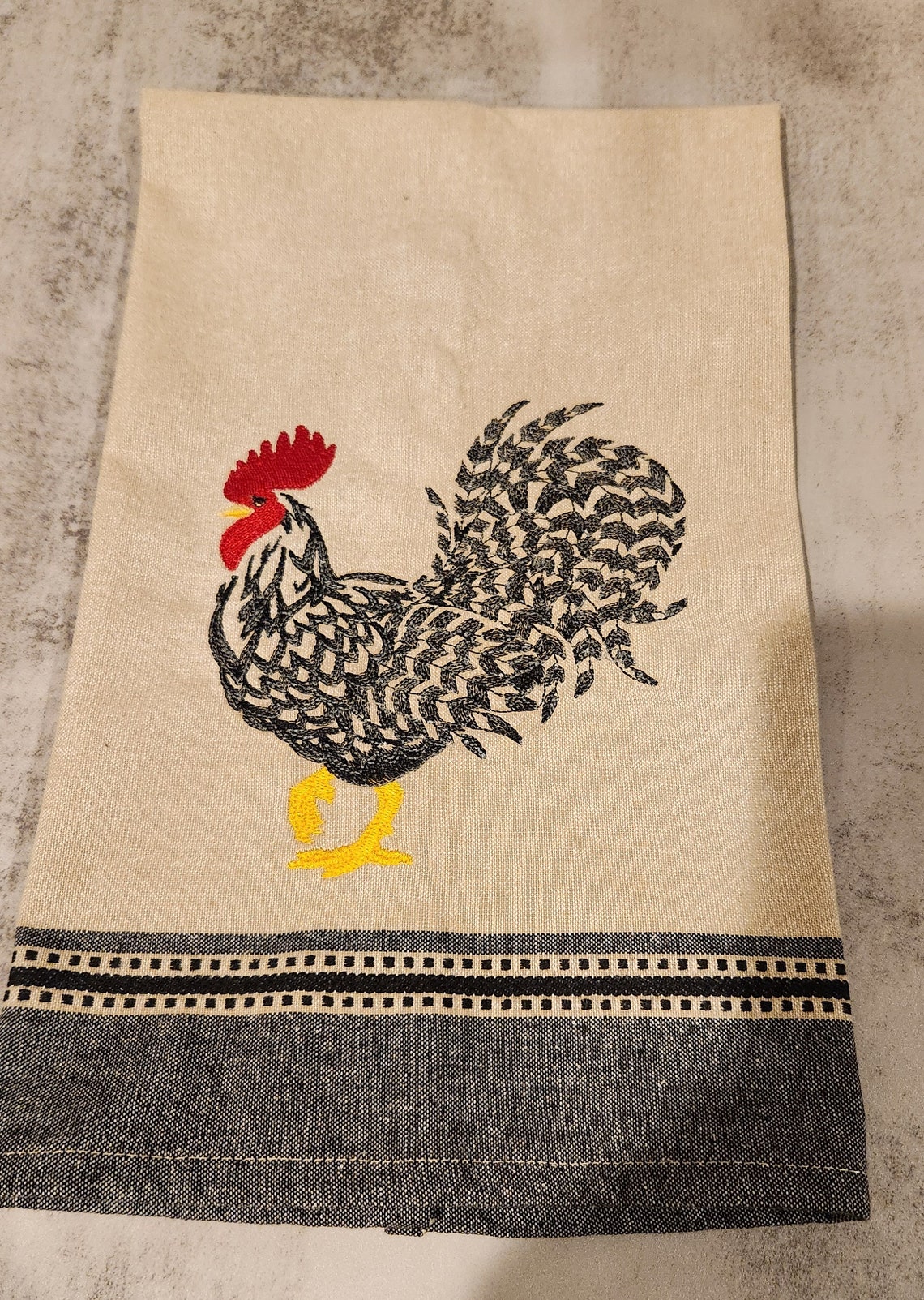 Kitchen Towel Rooster Kitchen Towel Cute Tea Towel Farmhouse ...