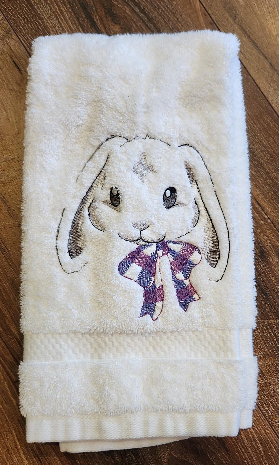 Easter Hand Towels Bunny Face Rabbit Face Soft Towel White Adorable - Etsy