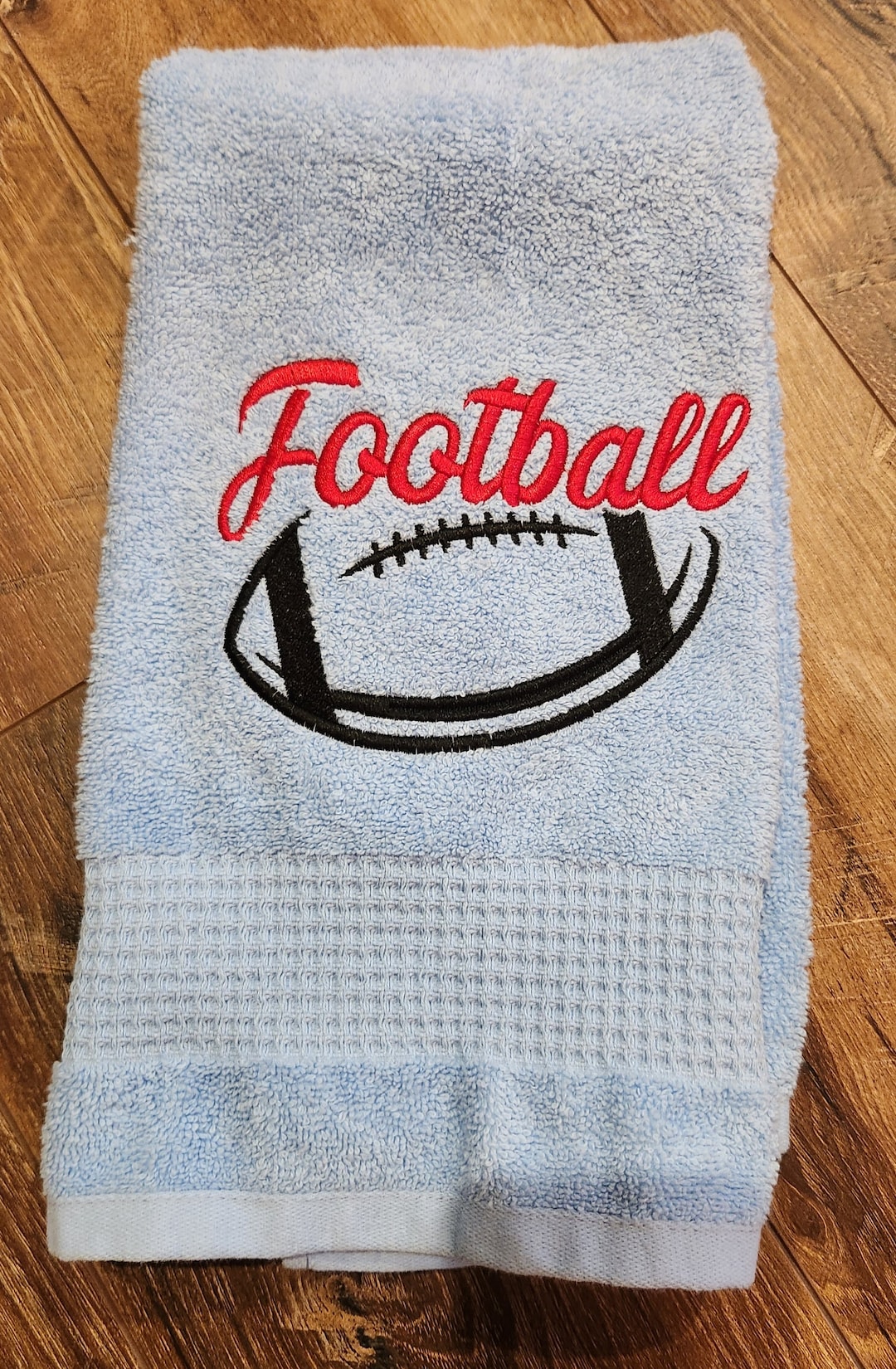 Personalized Sports Towel Football Blue Football Fans Team Birthday ...