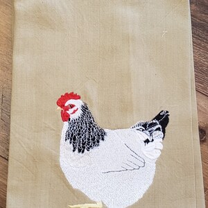 Hen Fluffy Chicken Kitchen Towel Cute Tea Towel Farmhouse - Etsy