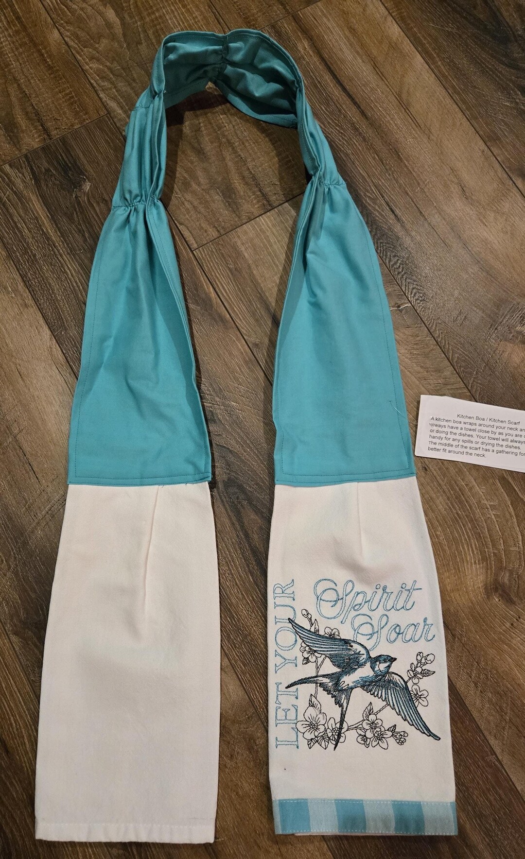 Boa Kitchen Towel Wraps Around the Neck Spirit Soar Design - Etsy