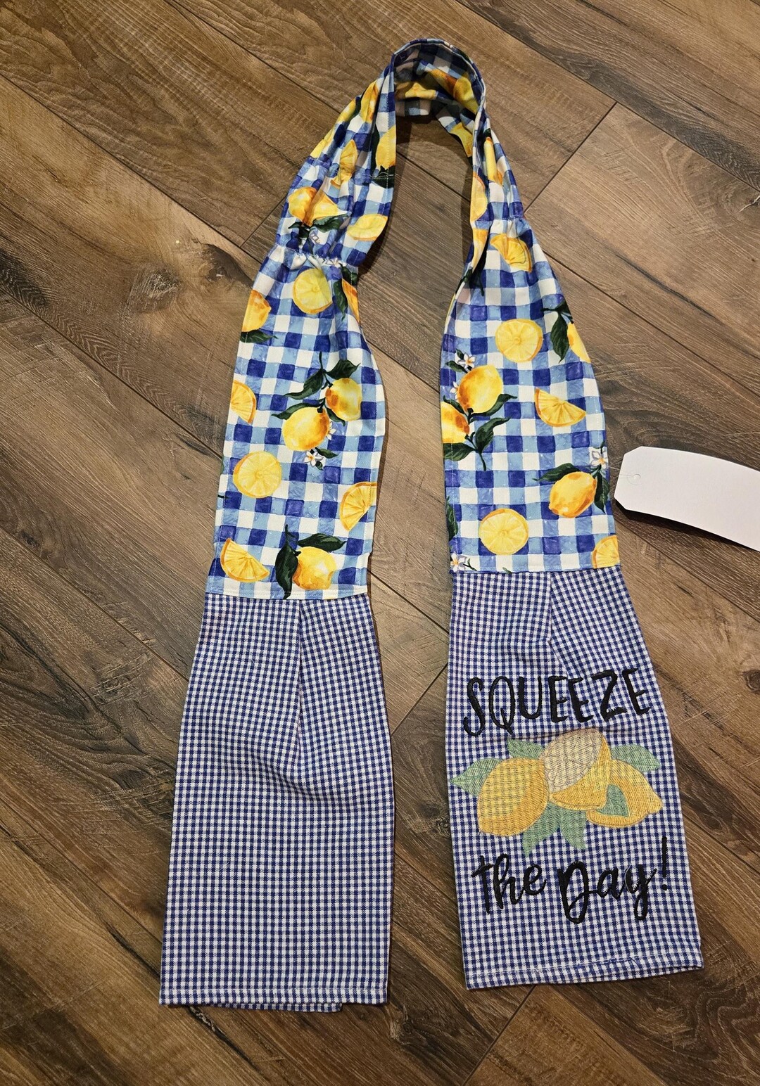 Boa Kitchen Towel Wrap Around the Neck Squeeze the Lemon Design - Etsy