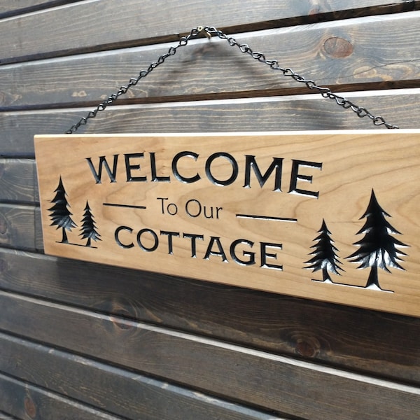 Cottage Wood Sign - Etsy