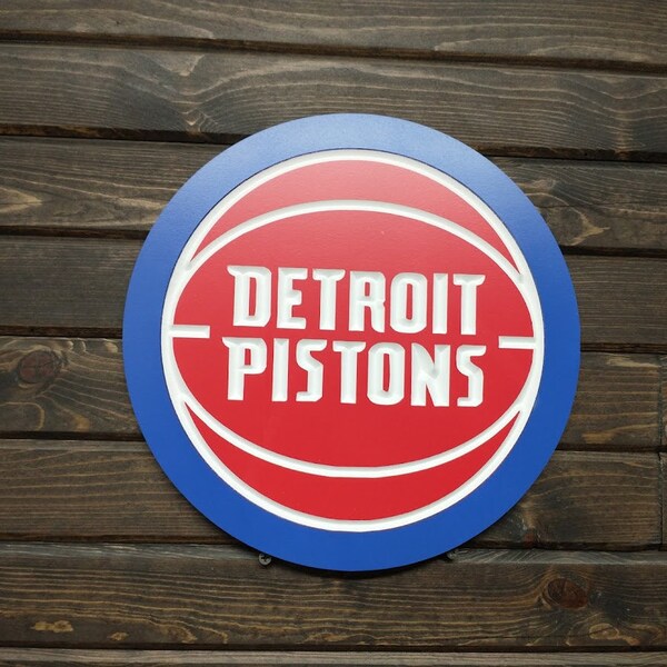 Detroit Pistons Wood Sign - Etsy