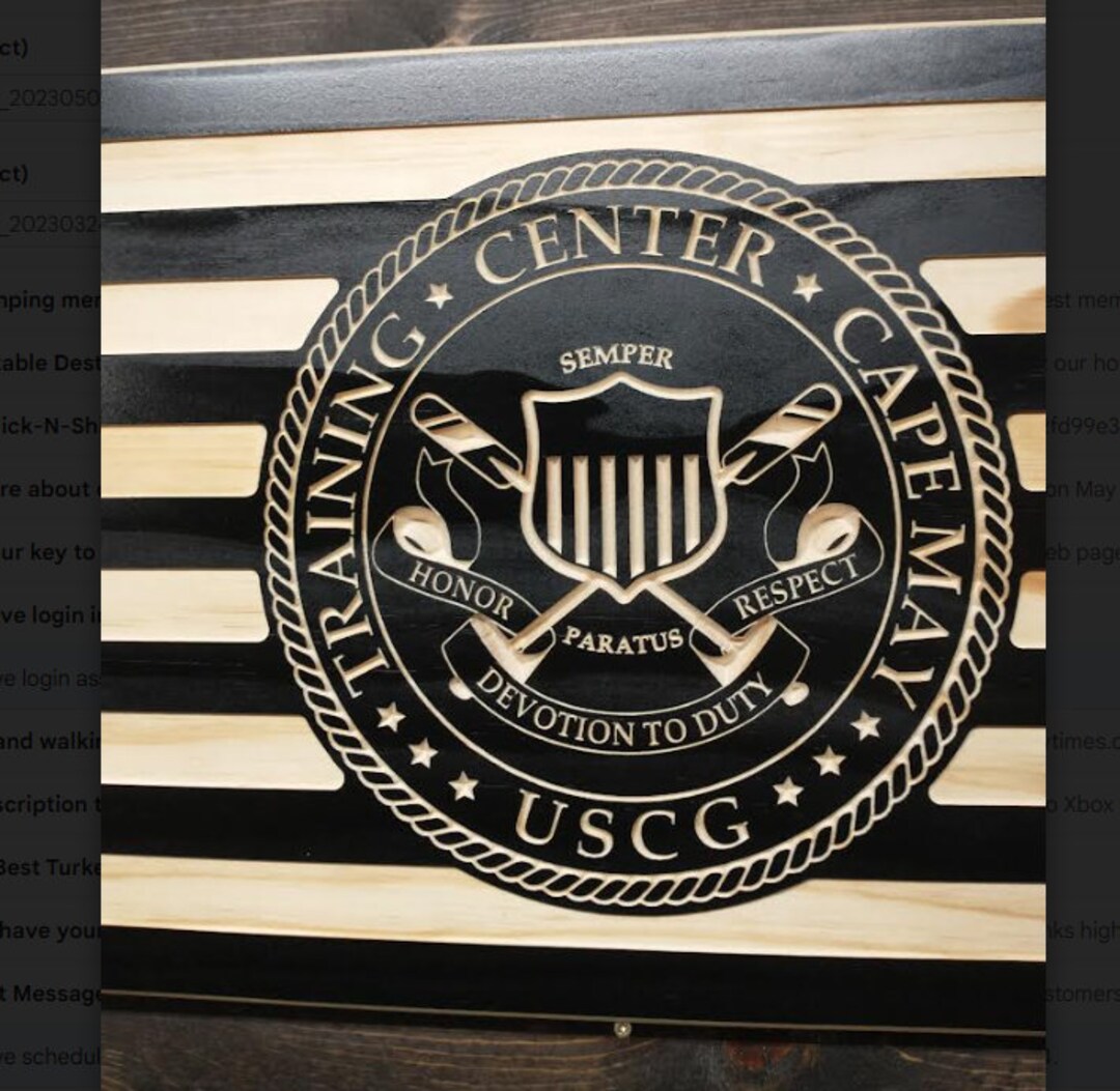 Cape May Training Center Wood American Flag - Etsy