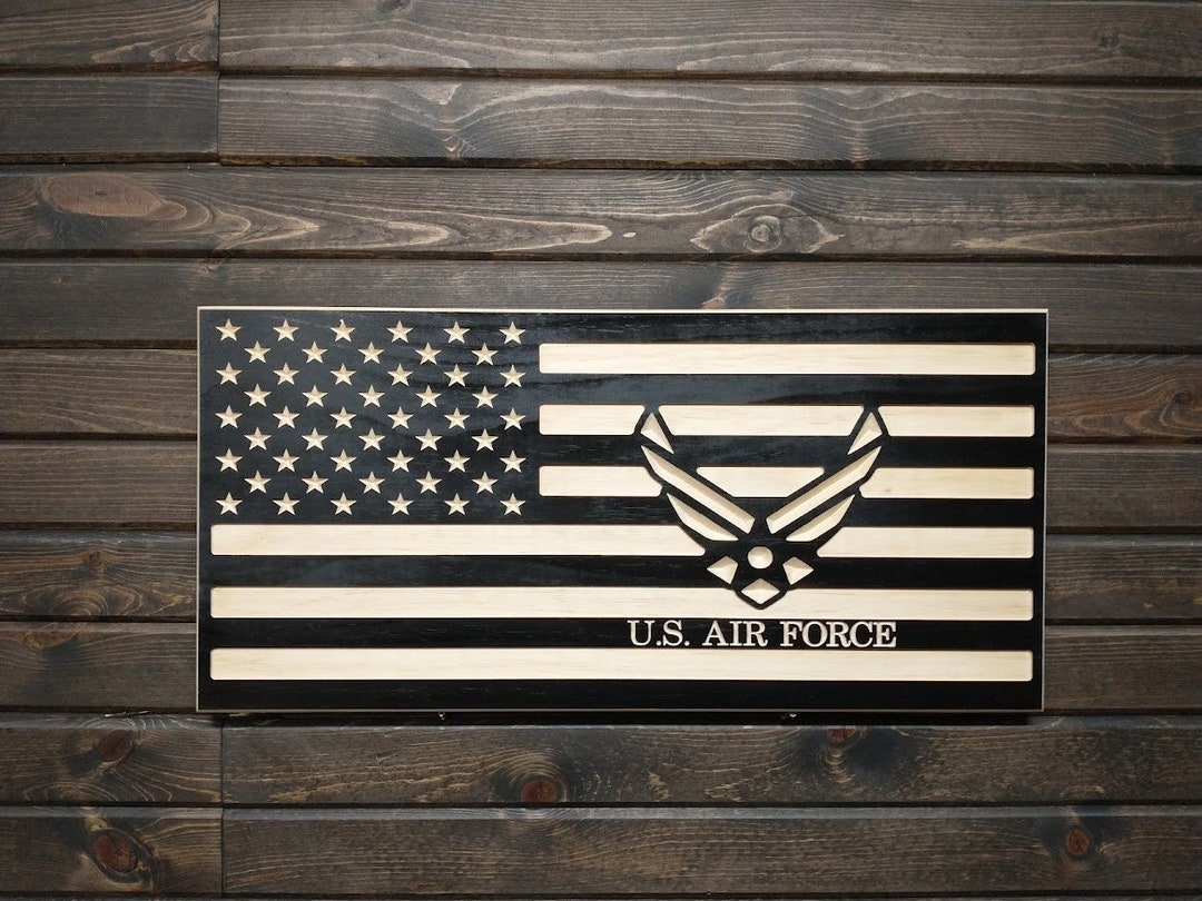 United States Air Force Wood Flag - Etsy