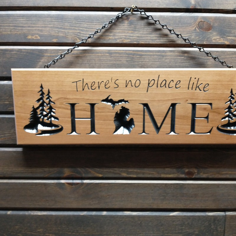 Michigan Home Sign - Etsy