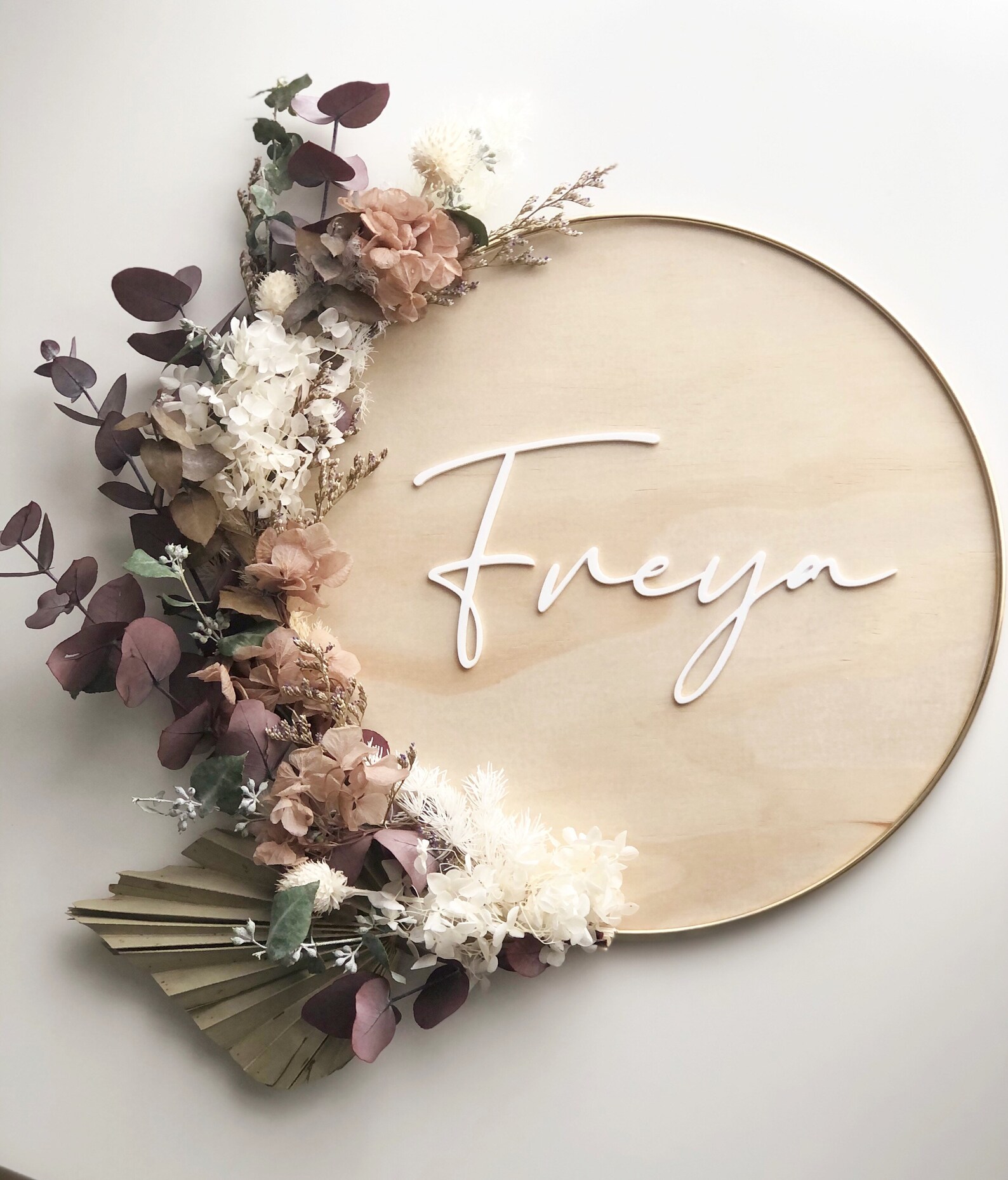 Personalised Dried Flower Signs | Etsy